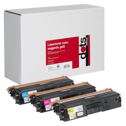 Three Dots dots Toner kompatibel zu brother TN-421C/M/Y, 3er-Set cyan, magenta, gelb