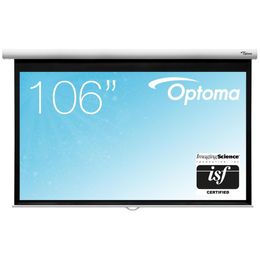 Optoma DS-9106MGA Manuelle Pull Down Beamer Leinwand, 16:9, (106") 268 cm