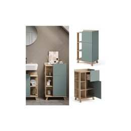 Livinity Unterschrank Karen Sonoma Mintgrün 50 x 90 cm Tür Schublade