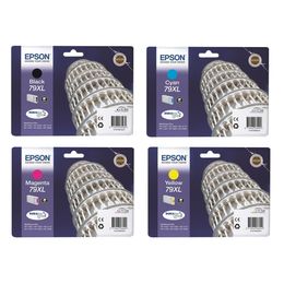 Epson Original 79XL Druckerpatronen 4er-Set schwarz, cyan, magenta, gelb (OPC13T79014010)