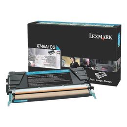 Lexmark Original Toner cyan 7.000 Seiten (X746A1CG) für X746de, X748de/dte
