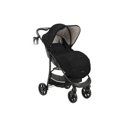 Kikkaboo Kombikinderwagen 3 in 1 Selina Autositz Adapter Babywanne Wickeltasche schwarz uni