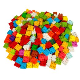 Lego® DUPLO® 2x2 Steine Bausteine Bunt Gemischt - 3437 - Teile 100x