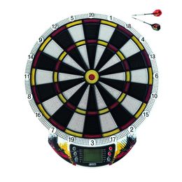 BEST Sporting Dartscheibe elektronisch Nation I elektronische Dartscheibe mit LCD-Anzeige I E-Dartscheibe mit 6 Dartpfeilen & Ersatzspitzen I hochwertiger Dartautomat I Dart für 8 Spieler