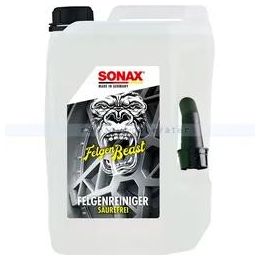Sonax FelgenBeast 5 Liter hochwirksamer, säurefreier Spezialreiniger mit Farbumschlag