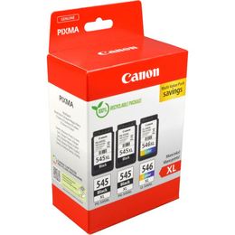 3 Canon Tinten 8286B013 Multipack 2 x PG-545XL + 1 x CL-546XL 4-farbig