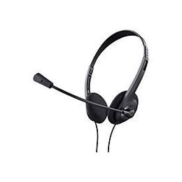 Trust Chat - Headset - On-Ear - kabelgebunden - 3,5 mm Stecker - Schwarz