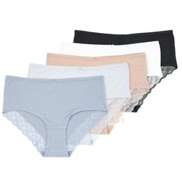 Gina Benotti 5 Damen Pantys mit Spitze