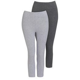 Gina 2 Damen 3/4-Leggings unifarben