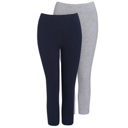 Gina 2 Damen 3/4-Leggings unifarben