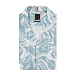 BOSS Orange Kurzarmhemd mit Allover-Print, Relaxed Fit