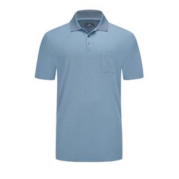 Ragman Poloshirt gemustert in Soft Knit Qualität