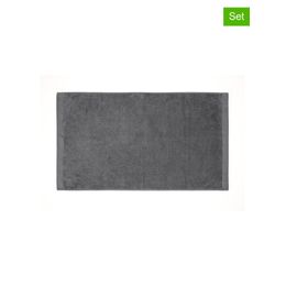 HNL 2er-Set: Handtuch "Premium" in Anthrazit - 50x100 cm