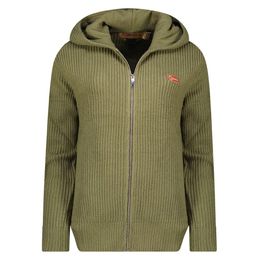 Geographical Norway Cardigan in Khaki - XL