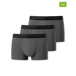 uncover by Schiesser 3er-Set: Boxershorts in Anthrazit - S
