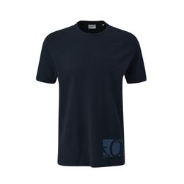 s.Oliver T-Shirt mit seitlichem Print, extralang
