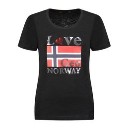 Geographical Norway Shirt "Jovanotta" in Schwarz - XL