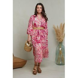 Curvy Lady Kleid in Pink - 44/46