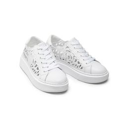 Guess Shoes Leder-Sneakers in Weiß - 36