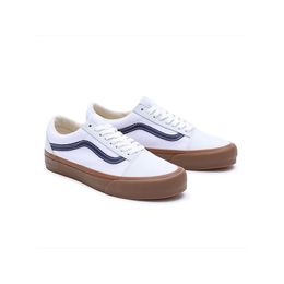 Vans Leder-Sneakers "Old Skool" in Weiß - 40,5