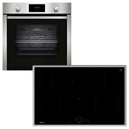 A (A+++ bis D) Neff Backofen-Set "BX38I" Herdsets grau (edelstahl)