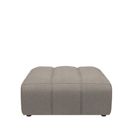 Rivièra Maison Footstool Martinique, Stone, Washed Cotton