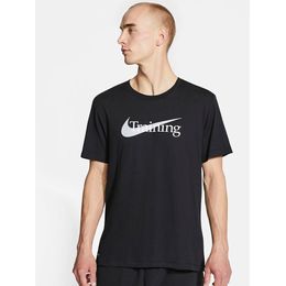 Nike Trainingsshirt in Schwarz - M