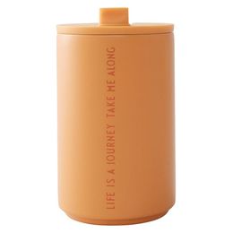 Design Letters Thermobecher "Life is..." in Orange - 350 ml