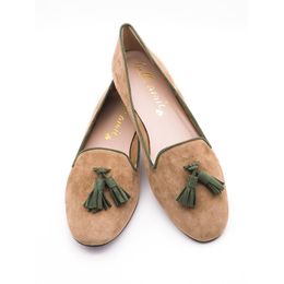 Belle Amie Leder-Ballerinas in Taupe - 38