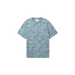 Tom Tailor Herren Plus - T-Shirt mit mehrfarbigem Muster, grün, mehrfarbiges Muster, Gr. 5XL