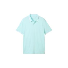Tom Tailor Denim Herren Basic Poloshirt, blau, Uni, Gr. XS