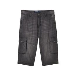 Tom Tailor Herren Morris Overknee Shorts mit recycelter Baumwolle, grau, Uni, Gr. 31