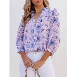 Milan Kiss Bluse in Rosa - M