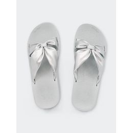 flip*flop Flip Flop Keilpantoletten "Wedge bow" in Grau - 36