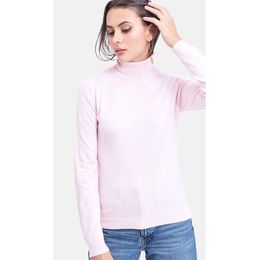 ASSUILI Rollkragenpullover in Rosa - 42