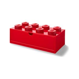 Lego Schubladenbox "Brick 8" in Rot - (B)32 x (H)16 x (T)12 cm