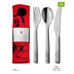 WMF 5tlg. Kinder-Edelstahl-Besteckset "Mickey Mouse" in Silber