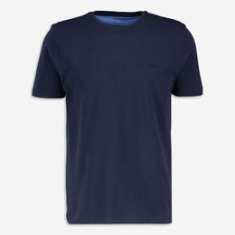 TK Maxx Dunkelblaues T-Shirt mit kleiner Logostickerei