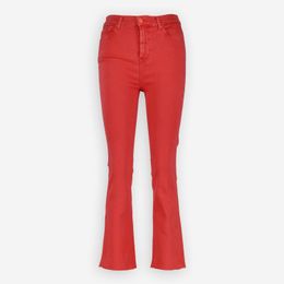 TK Maxx Rote Bootcut Slim Jeans mit gefranstem Saum