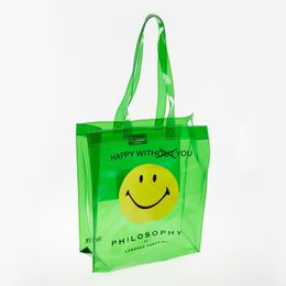 TK Maxx Grüne transparente Tote Bag mit großen Logoaufdrucken