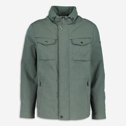 TK Maxx Dunkelgrüne Harrington Jacke mit versteckter Kapuze