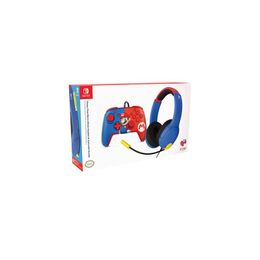 pdp Power Pose Mario Wired Headset & Controller Bundle - Controller - Nintendo Switch