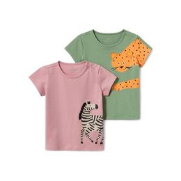 Tchibo 2 Kinder-T-Shirts - Grün - Kinder - Gr.: 86/92