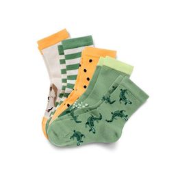 Tchibo 5 Paar Kinder-Socken - Schwarz/Gestreift - Kinder - Gr.: 23-26