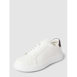 Calvin Klein Sneaker aus Leder mit Kontrastbesatz