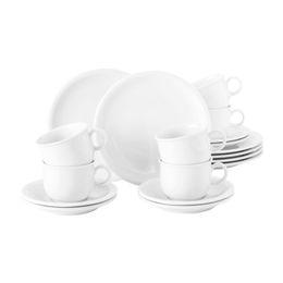 Seltmann Weiden Kaffeeservice Compact Wei&szlig; 18er Set