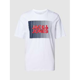 Jack & Jones T-Shirt mit Label-Print Modell 'CORP'