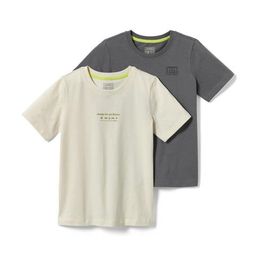 Tchibo 2 Kinder-T-Shirts - Creme - Kinder - Gr.: 122/128