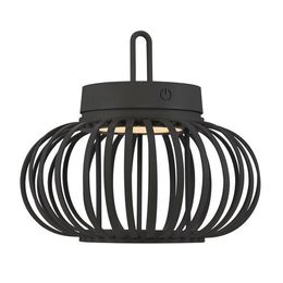 LED-Akku-Pendelleuchte Korga schwarz ⌀ 25 cm