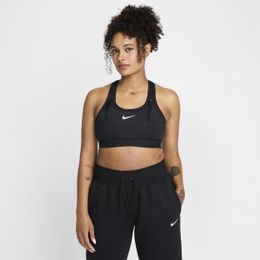 Nike (M) Swoosh Still-Sport-BH für tragbare Brustpumpen (Schwangere und Mütter) - Schwarz